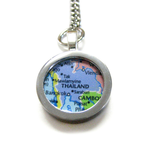Kiola Designs | Accessories | Thailand Map Keychain | Poshmark